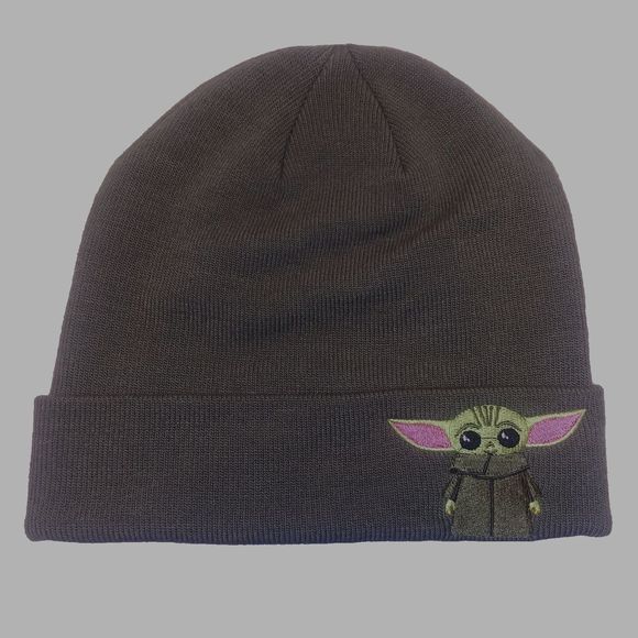 Disney | Accessories | Star Wars Mandalorian Grogu Baby Yoda Beanie Cap ...